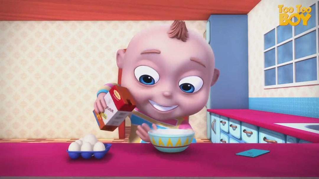 小淘气益智动画,唐唐自己做面条吃,鸡蛋孵出小鸡