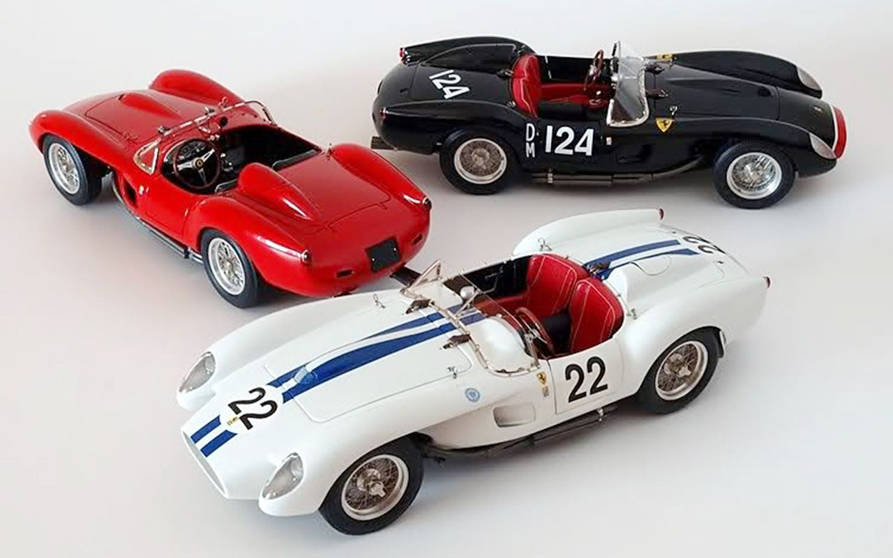 【汽车模型】CMC 1:18 法拉利 250TR Testa Rossa 白、红、黑