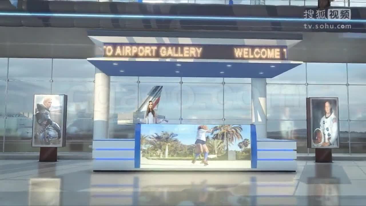 航空公司客机飞行降落机场候机室三维动画视频广告宣传片 Airport ...