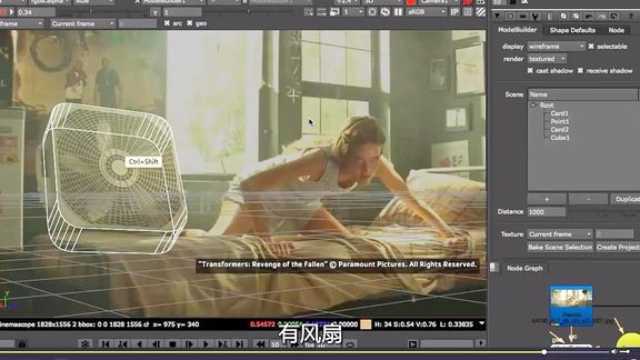 Nuke中场景建模还用三维软件支持,一个ModelBuilder节点搞定一切