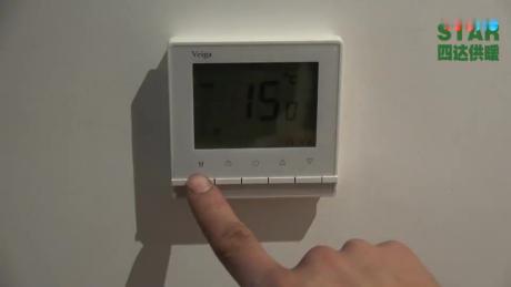 地暖温控面板操作流程