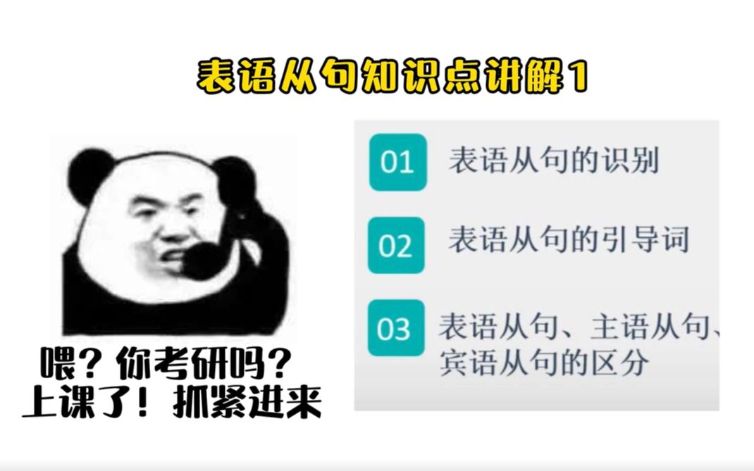 【考研英语 每日一讲】表语从句知识点讲解(超详细!)