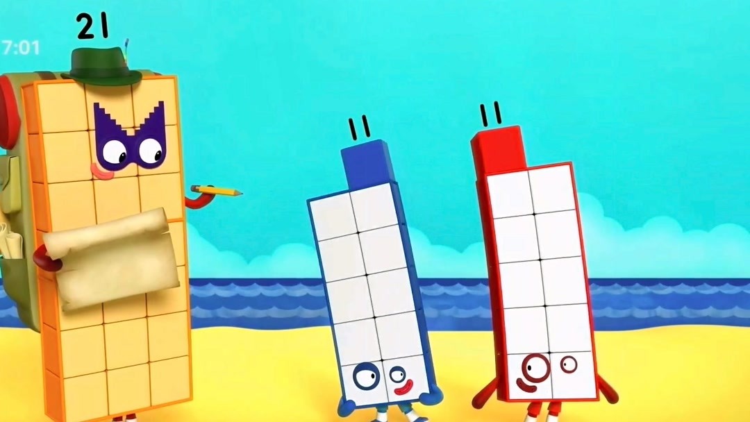 数字积木 搞笑动画:向大家介绍新的朋友 两个颜色不一样的11哦!