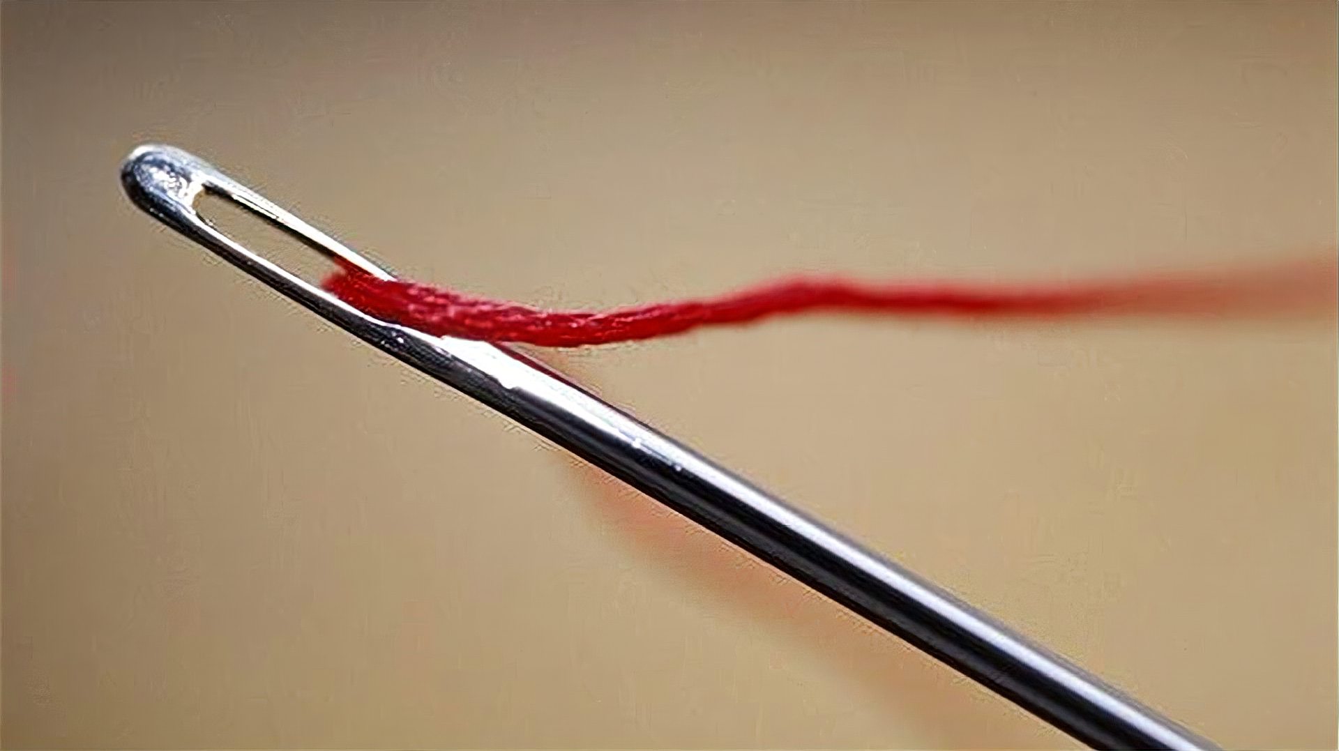 原来穿针引线这么简单,只需一根扫把毛,快速穿针零失误,真实用