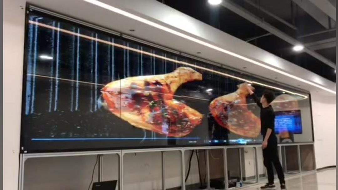 触摸拼接屏案例 大屏幕触摸液晶拼接墙