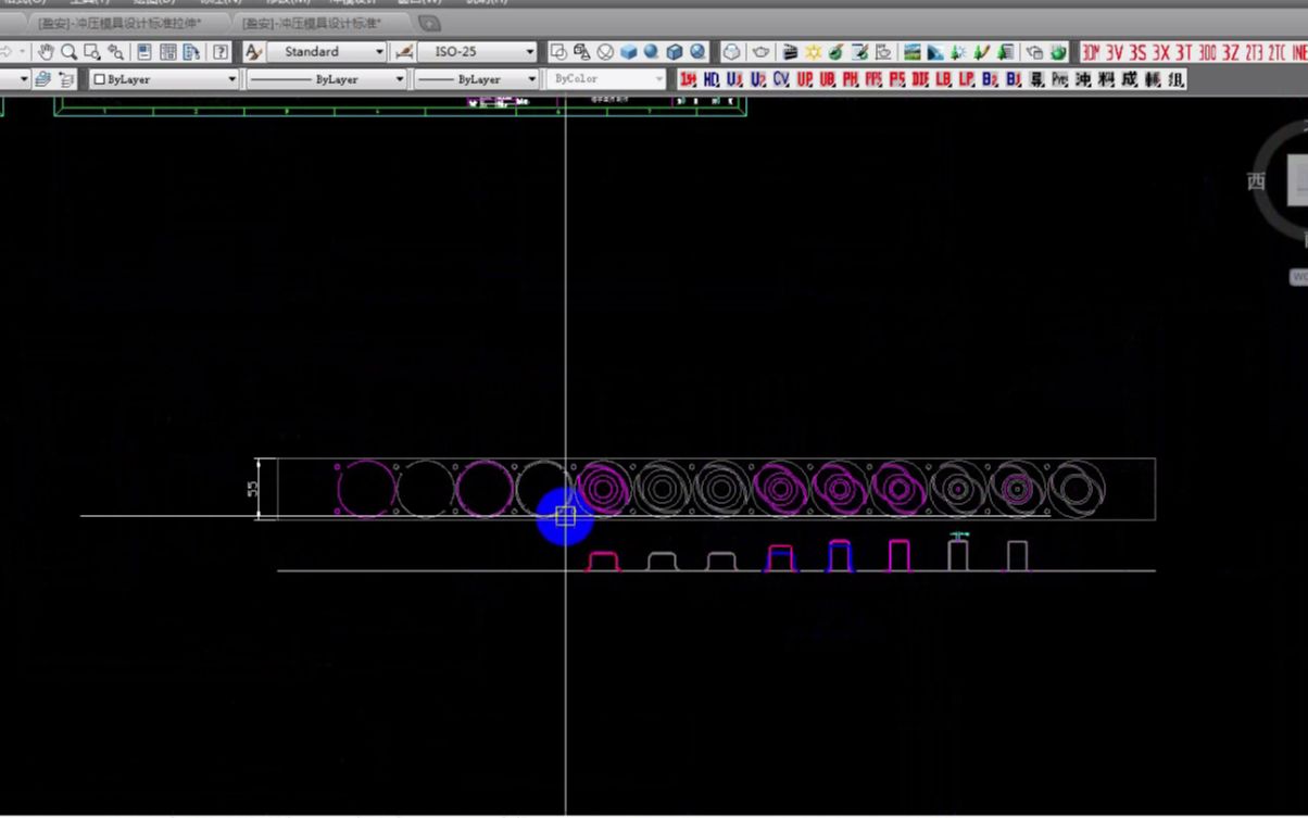 CAD五金拉伸模具工艺排样设计学习