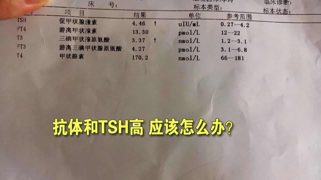 甲状腺功能报告,抗体和TSH高,应该怎么办?医生告诉你方法!
