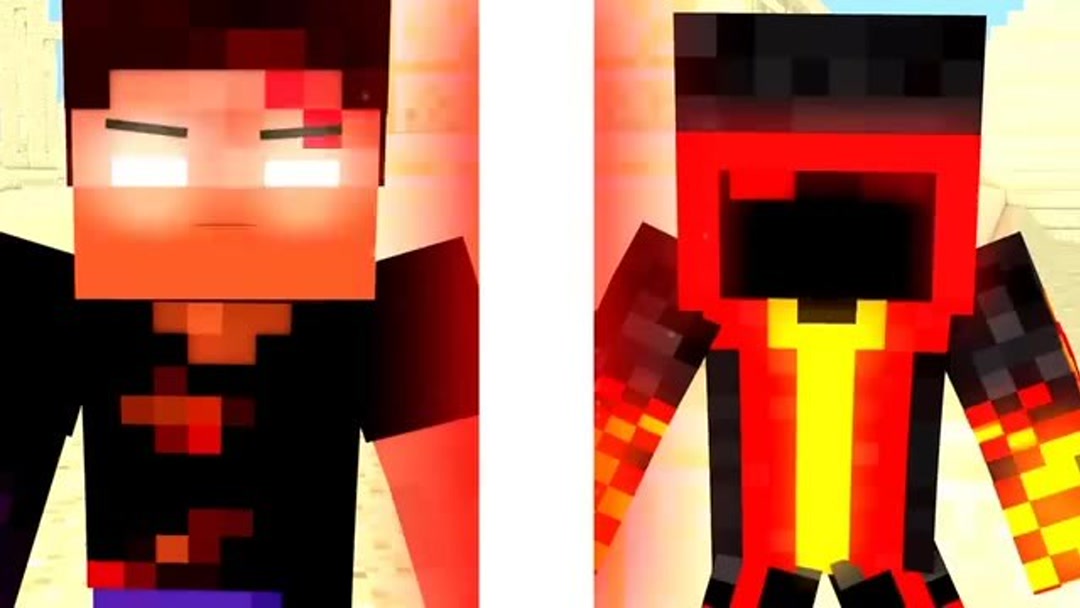 我的世界动画微电影#实体303陷入Him末影虚空!史诗战斗第三集