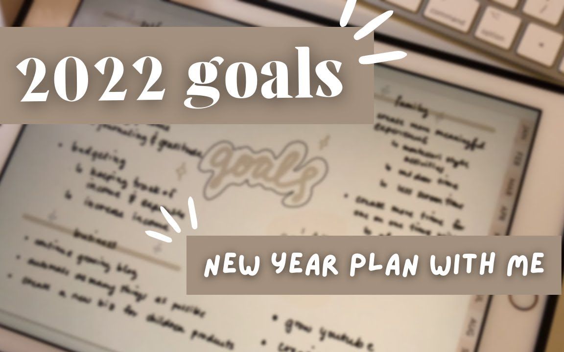 【@create with mny电子手帐搬运】? 设定 2022 年目标|规划新的一年|...