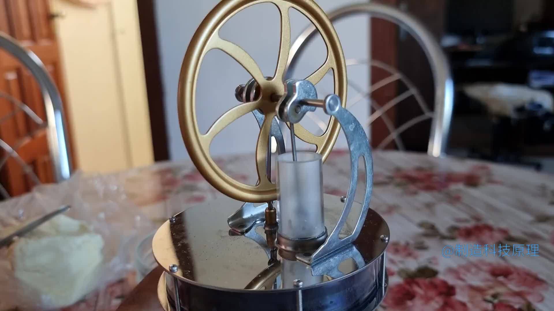 斯特林发动机模型@抖音小助手 #享受安静和独处 #让生活慢下来