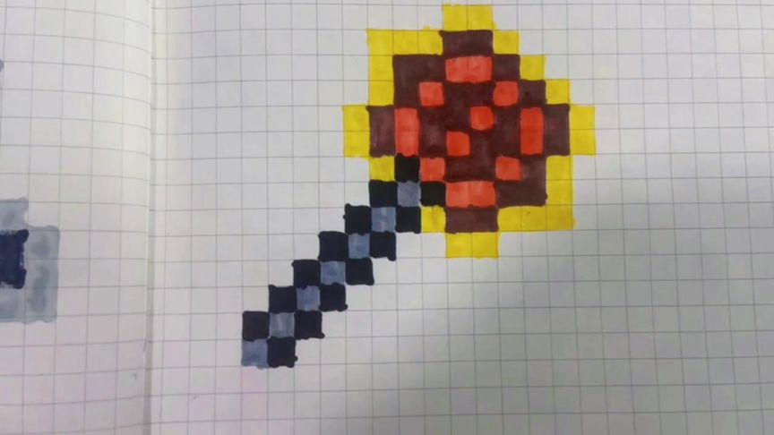 #像素画 #我的世界像素画 #网格画 #我的世界 #红物质系列