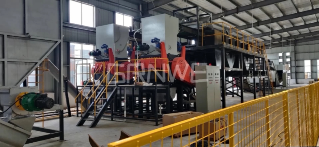 废塑料餐盒外卖打包盒粉碎清洗生产线