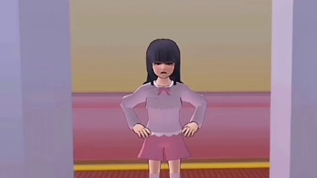 樱花校园模拟器:偷吃公主病的奥利给被发现了,跑酷逃离