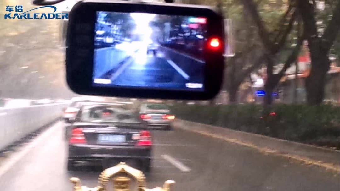 Karleader车侣CL-7018 ADAS防前碰撞FCW在市区路测实拍视频