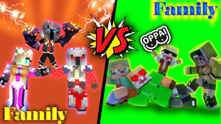 我的世界:MC动画之全家总动员!