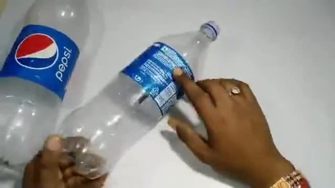 废弃的可乐瓶手工制作漂亮盆花,环保又美观!