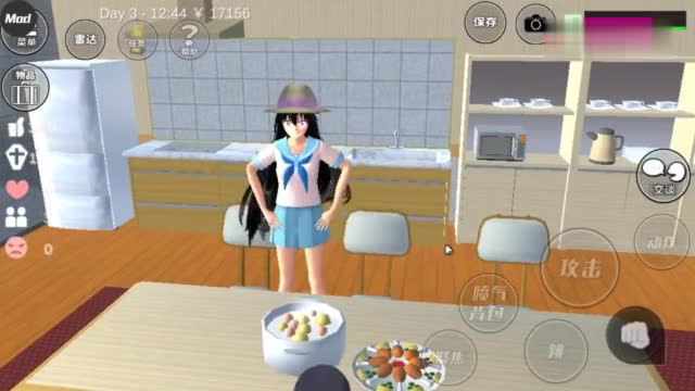 樱花校园模拟器:下课后去公园接妹妹回家,回来还要做饭给妹妹吃