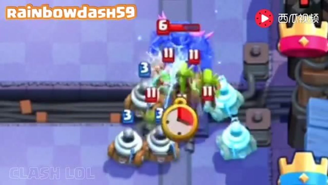 电击车小队给大家表演了一场闪电秀!《皇室战争》精彩时刻集锦