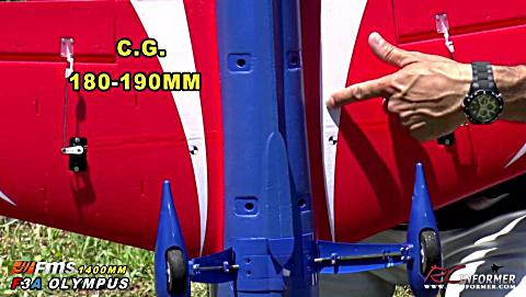 FMS航模固定翼飞机飞行表演钻石爱好f3a奥林匹克1400mm全模型演示