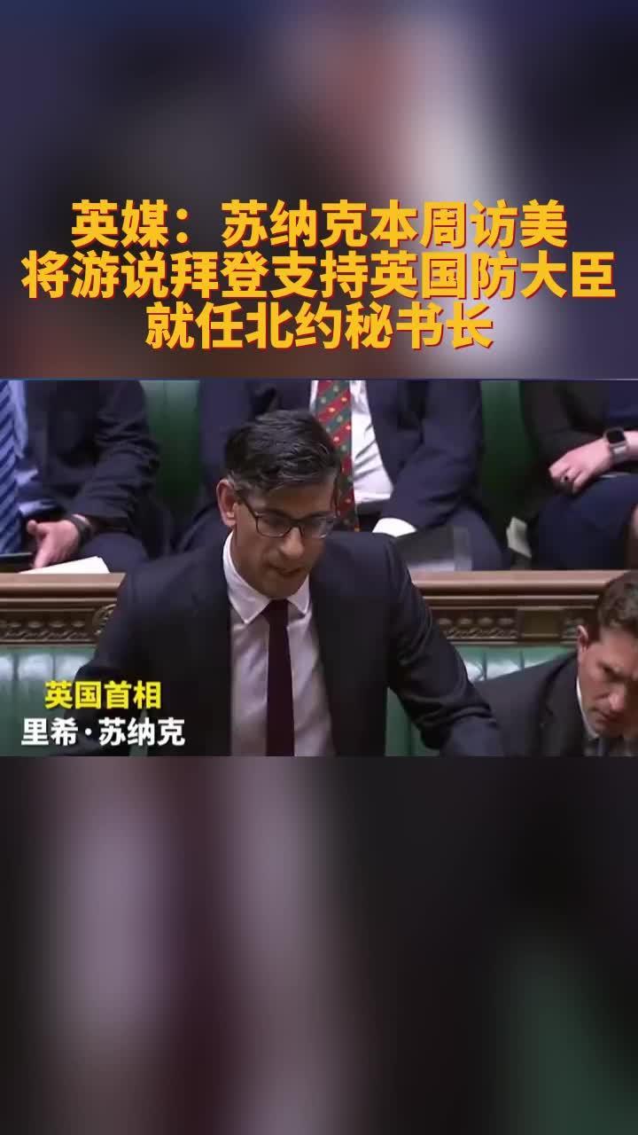 .游说美国总统拜登,让其支持英国国防大臣本·华莱士就任北约...