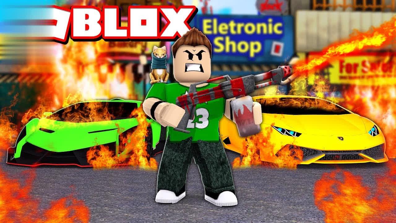小飞象解说Roblox火焰模拟器 燃烧吧地球!把汽车和房子都烧了?乐高小...
