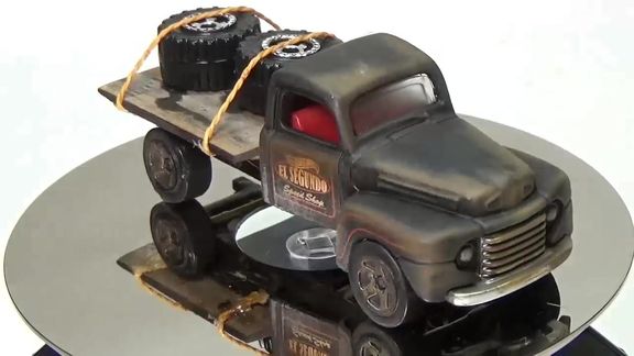 玩具卡车改装,精美仿真模型制作,迷你小汽车做旧