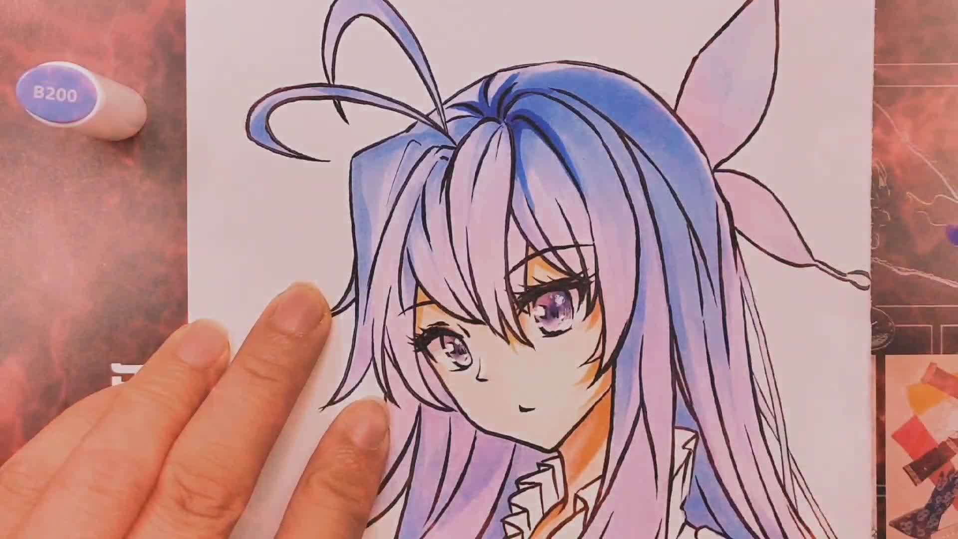 就是说啊,还是得学画画,不然,女神不会画怎么办?#动漫手绘