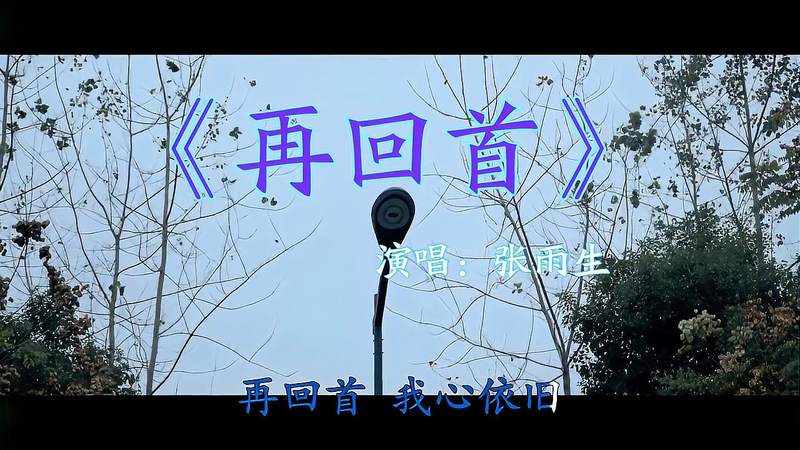 张雨生《再回首》跟老姜唱的截然不同,喜欢哪一个?像是诉说往事