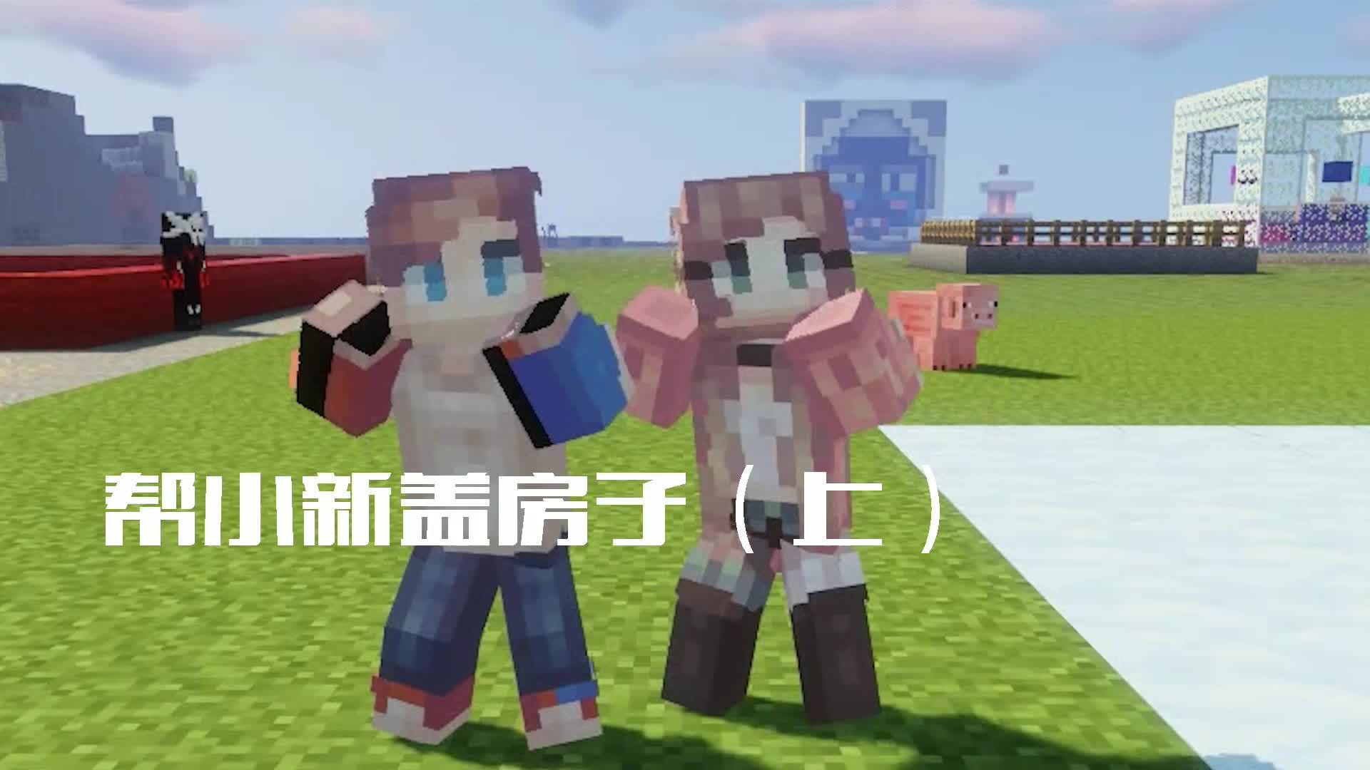 我的世界:认真盖房子,眼睛迷倒万千美少女?