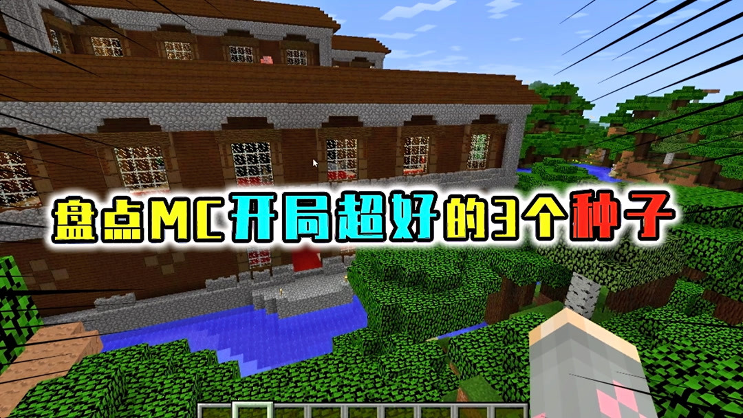 盘点MC适合生存的3个种子,第1个村庄矿洞加林地府邸,太富有了