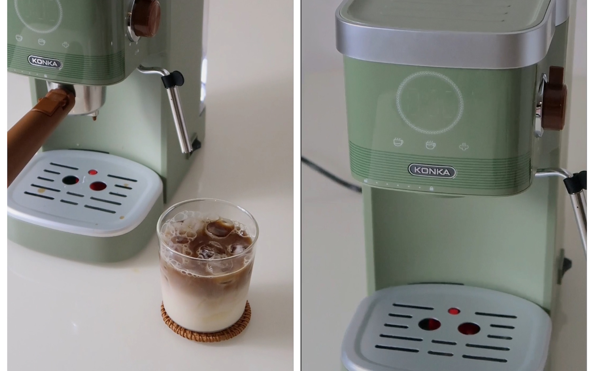 开箱测评|康佳百元咖啡机☕️复古绿也太好看了吧!|开箱vlog|好物分享