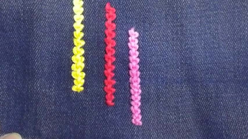 最新针法,装饰修补2种用途,衣服划破长口子的...