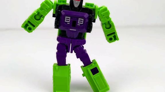 趣味定格动画,爱跳舞的机器人变形工程吊车!