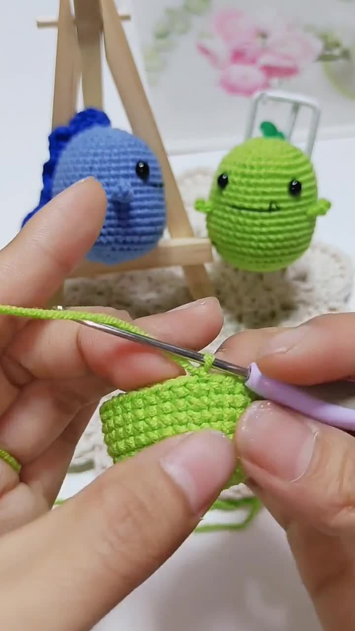 第3集|小恐龙挂件编织教程3