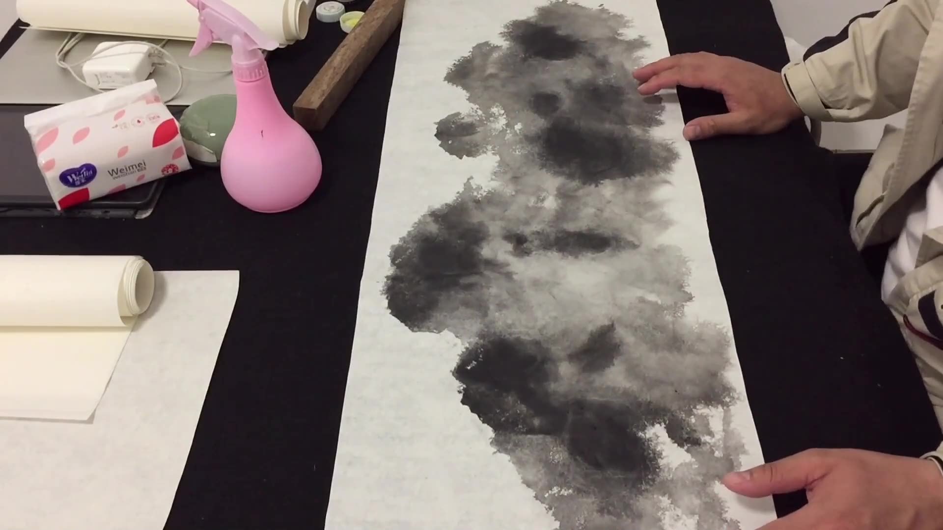 ...b>山水:泼墨山水教程,掌握这个方法你以后也会画!