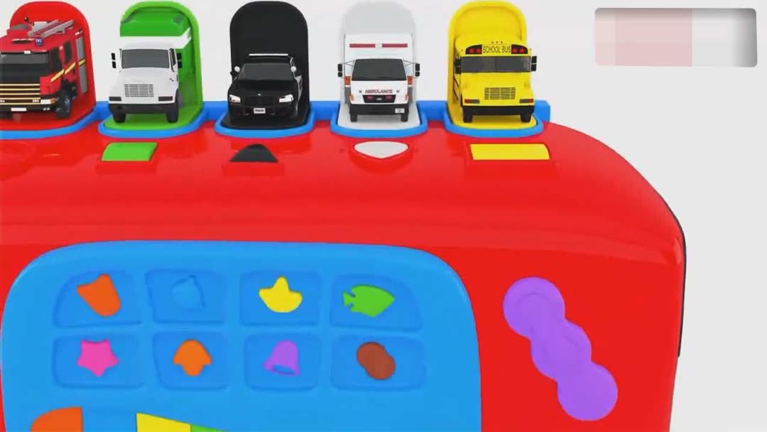 认识各种汽车的名字和用途,学习颜色