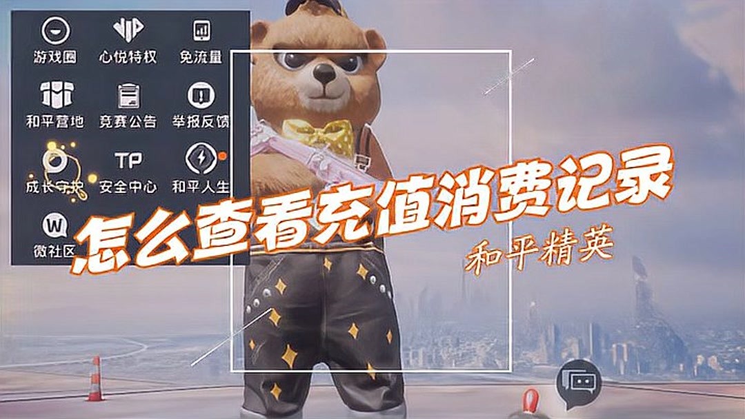「和平精英」一分钟带你了解如何查看自己的充值消费记录
