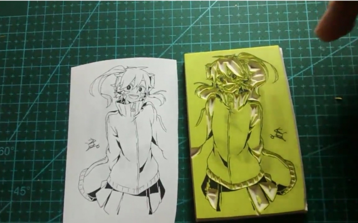 【自制】【第二章】橡皮章教程方块留白和切边~
