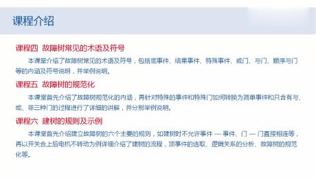 故障树分析课程介绍