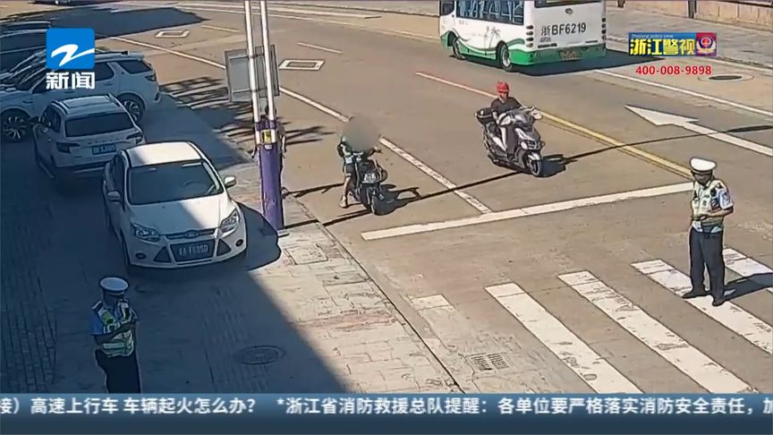 13岁少年骑车载人上路 交警安全护送回家