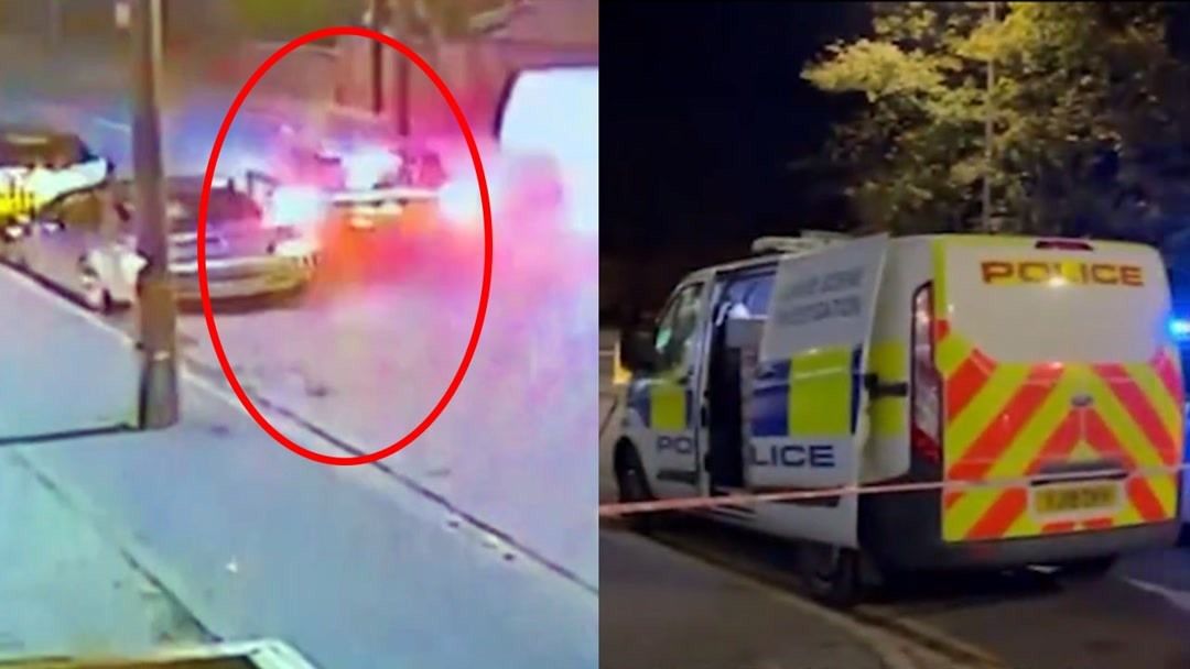 男子上一秒进入车中,下一秒恰好躲避连环撞车,监控记录生死一瞬