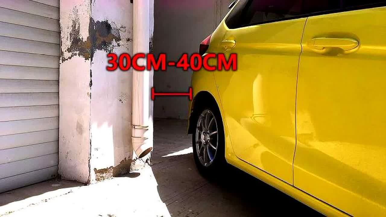 现实版倒车入库操作指导,新手怕倒库,学着这样做,轻松停车入库