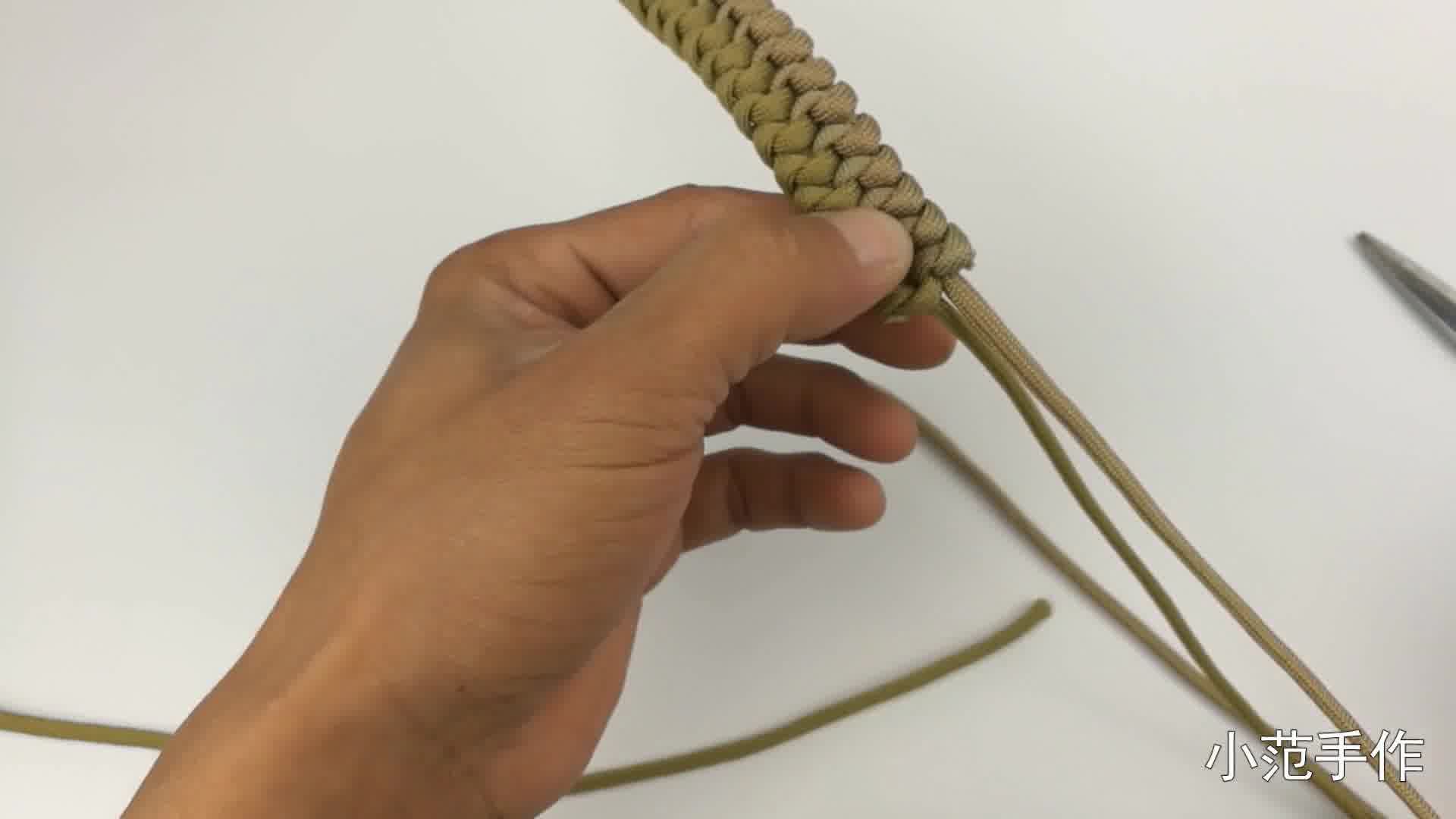 蛇结手链换个玩法,漂亮的双蛇结手链编织