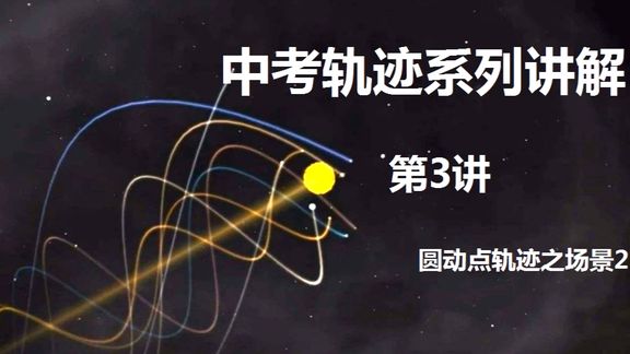 中考数学系列之轨迹:圆动点轨迹之场景2,快速应用模型(第3讲)