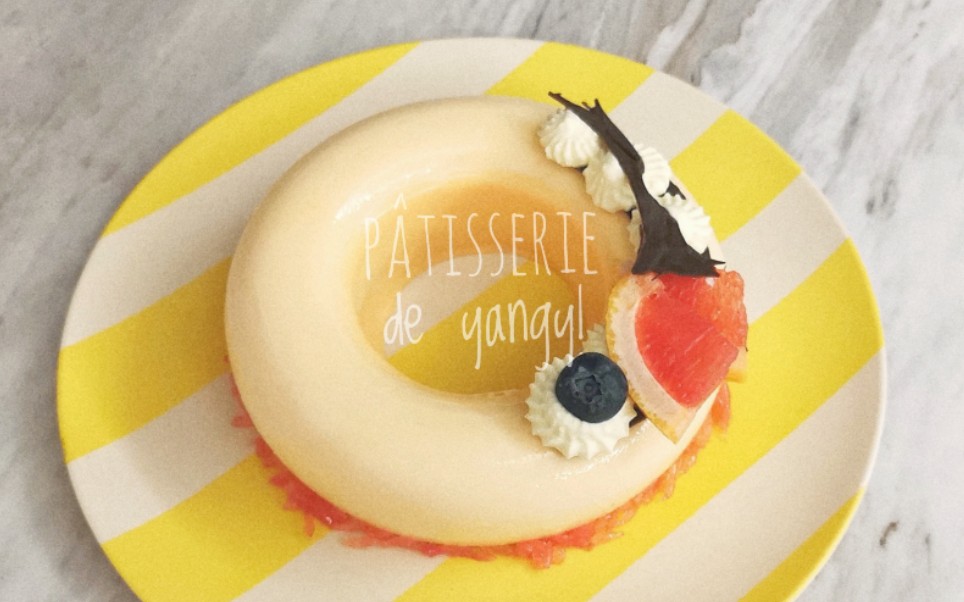 ...小白的进阶之路-15】西柚蓝莓慕斯镜面蛋糕 | 麻麻生日送什么?做个...