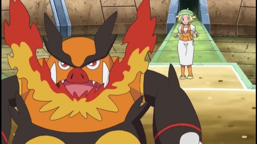 精灵宝可梦:修帝修缮老头对战白露,所有攻击都接下了,好帅好酷