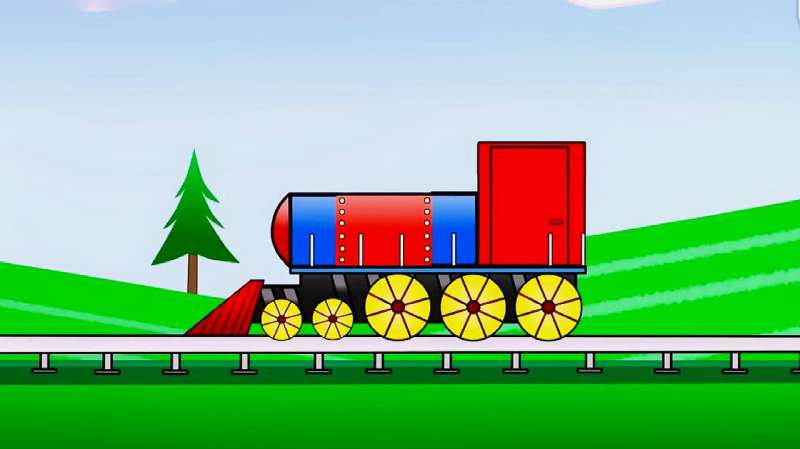 儿童动画片小火车,两只小猴子坐小火车,儿童动画!