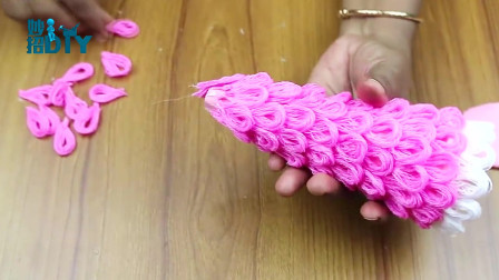 用毛线和纸制作的装饰笔筒,简单易学,还漂亮!