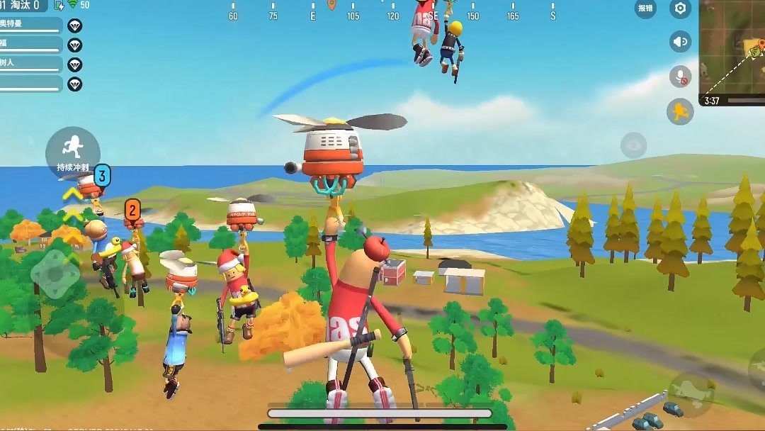 香肠派对刺激得飞行模拟展开行动游戏