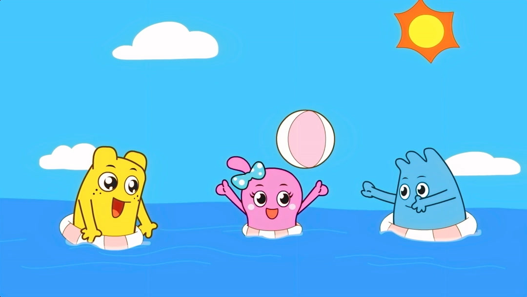 咕力咕力:游泳安全与小猫钓鱼,宝宝安全意识与启蒙动画